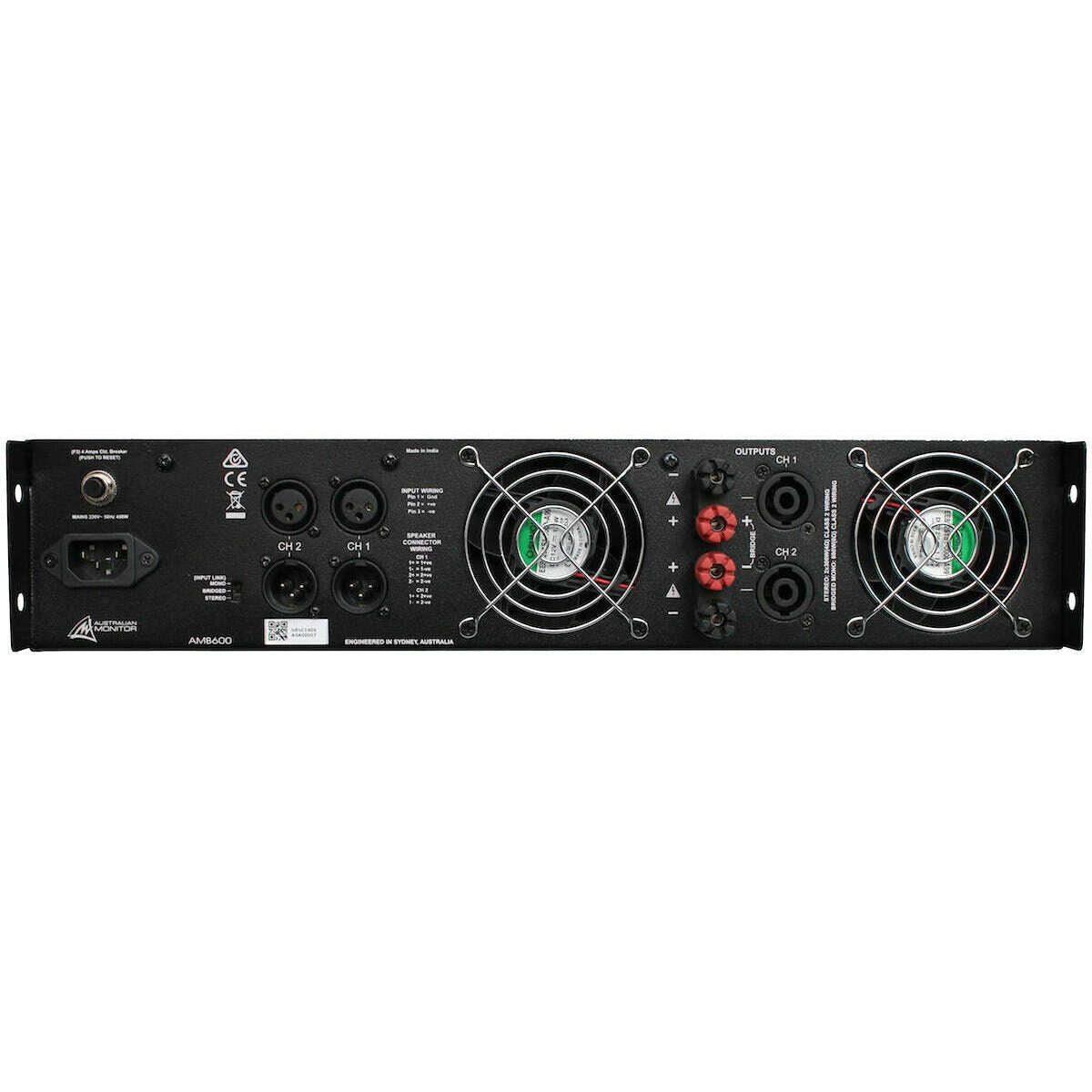 Australian Monitor AMB600 2x 300Watt Power Amplifier