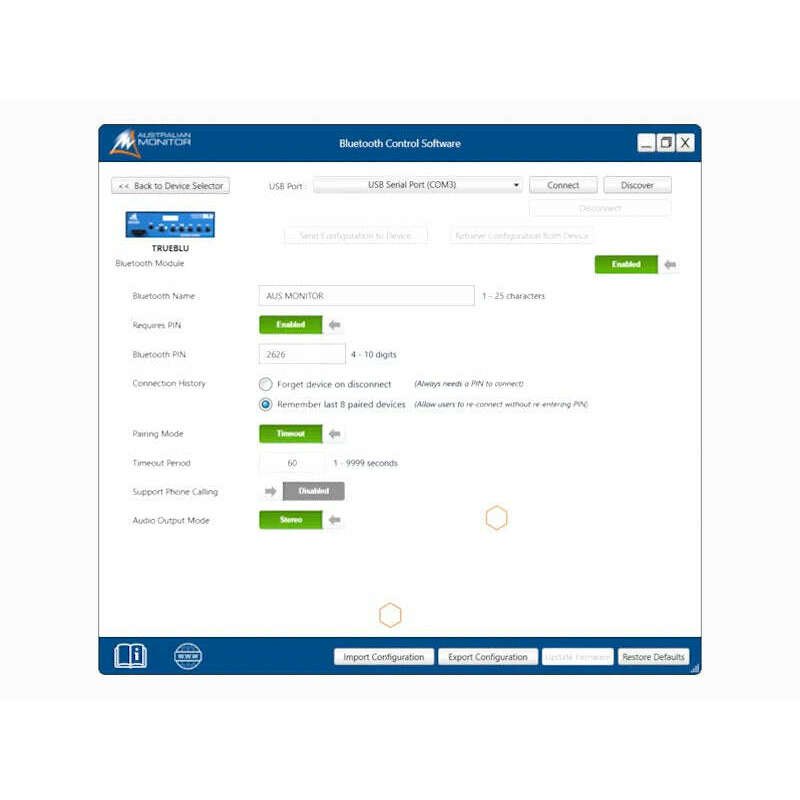 Australian Monitor TRUEBLU Bluetooth Audio Receiver - Cannon Sound And ...