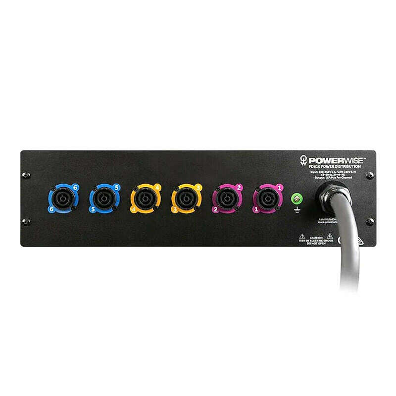 Powerwise PD616 3 Phase to 6 x powerCON Power Distribution Unit