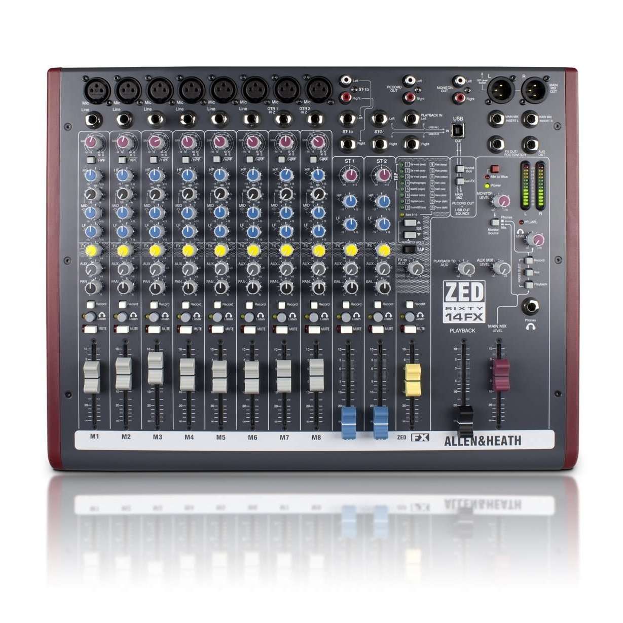 Allen & Heath ZED60-14FX 8 Mono + 2 Stereo Input Mixing Console