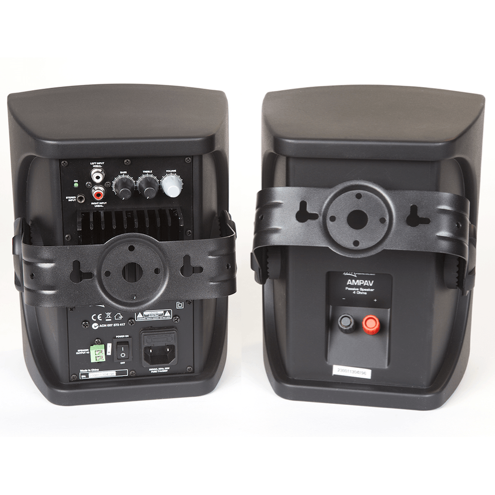 Australian Monitor AMPAV30B 30watt Powered Bookshelf Speakers - Pair ...