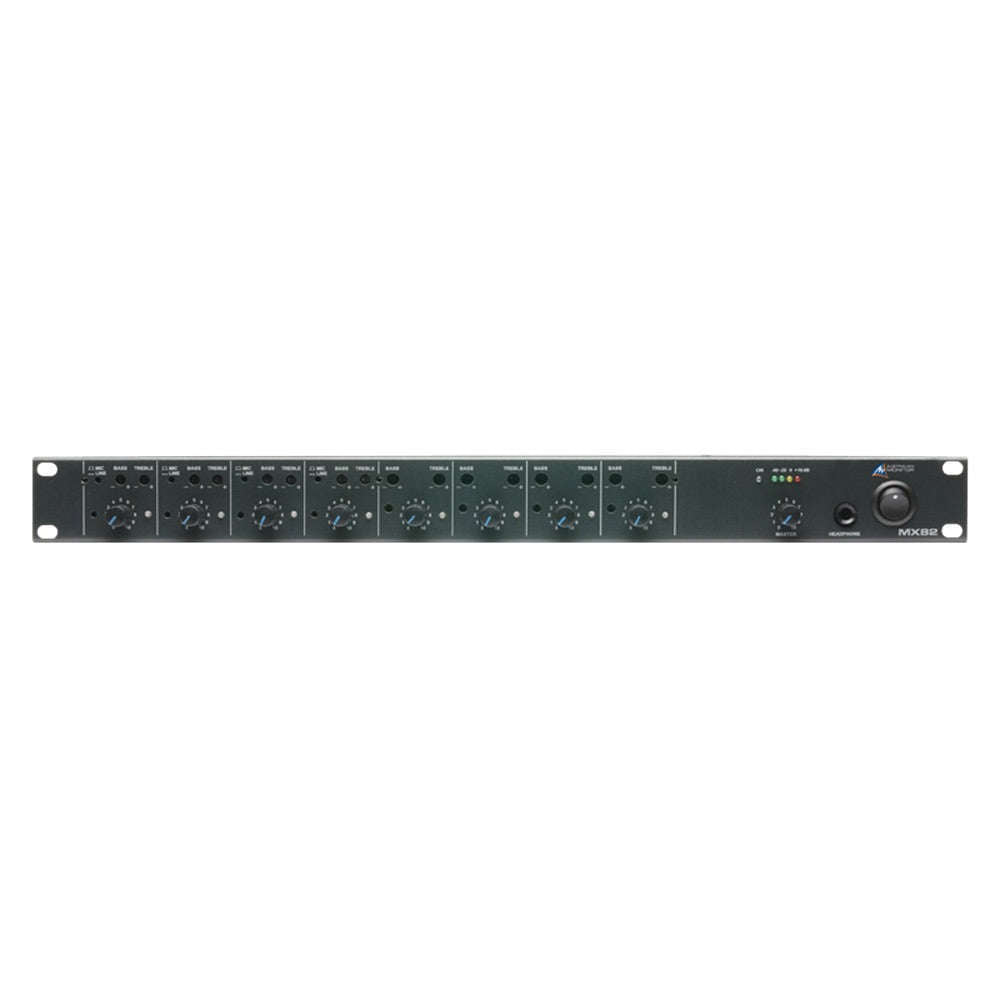 Australian Monitor MX82 8 In 2 Out Mic/Line 1RU Mixer