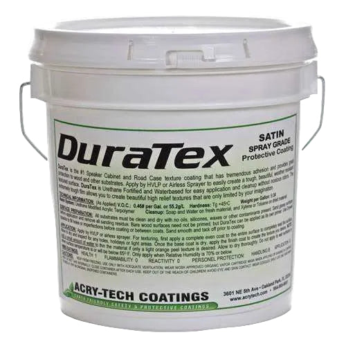 DuraTex Speaker Cabinet Coating Spray Grade: Black - 1 Gallon (3.8L)