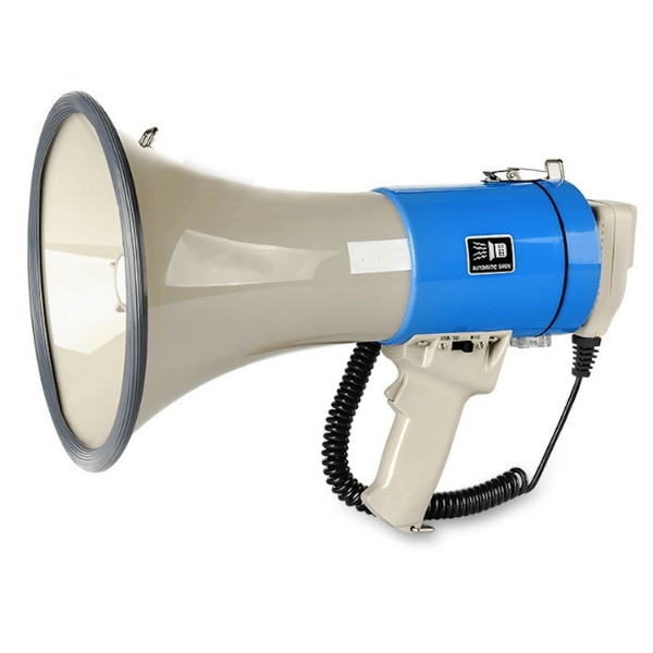 Over The Shoulder Style 50 Watt Rechargeable Megaphone - Cannon Sound ...
