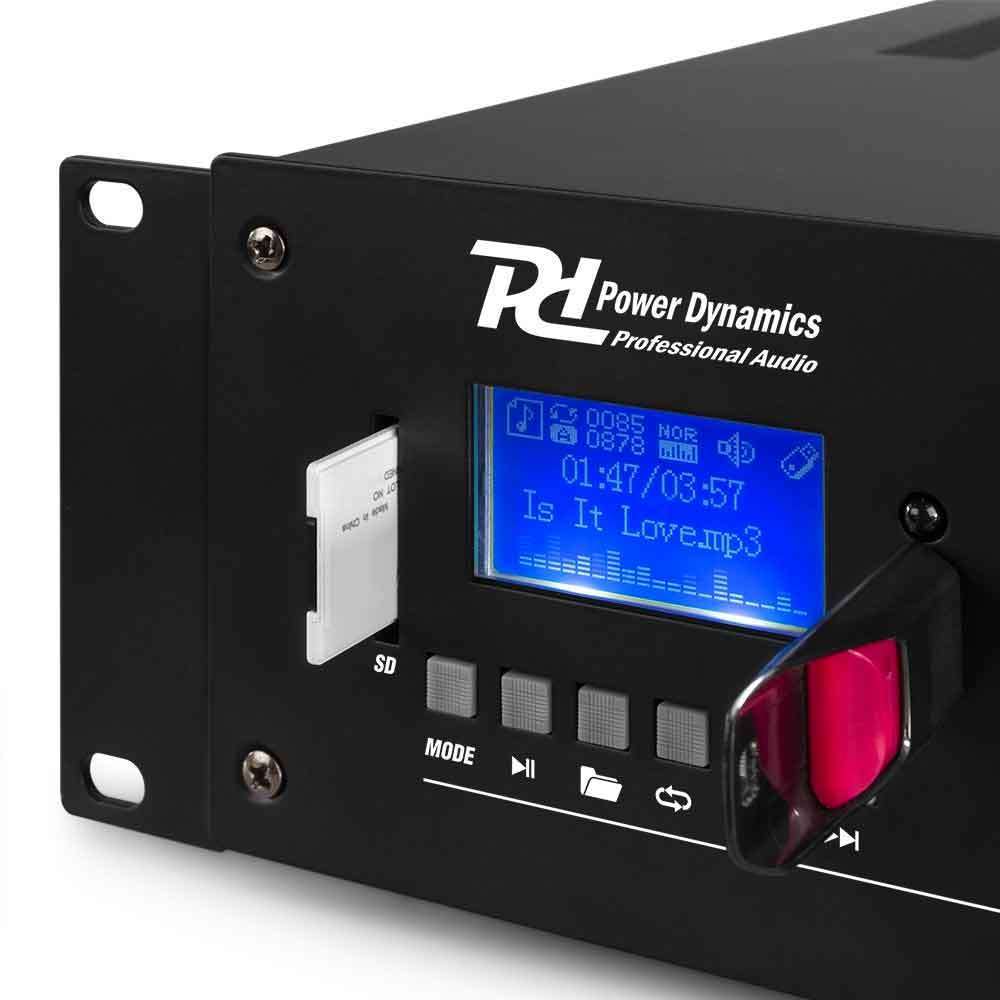 Power Dynamics PRM120 120W 100V 6 Channel Mixer/PA Amplifier - Cannon Sound And Light