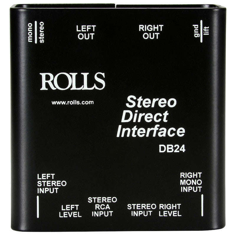 Rolls DB24 Passive Stereo Direct Interface - Cannon Sound And Light